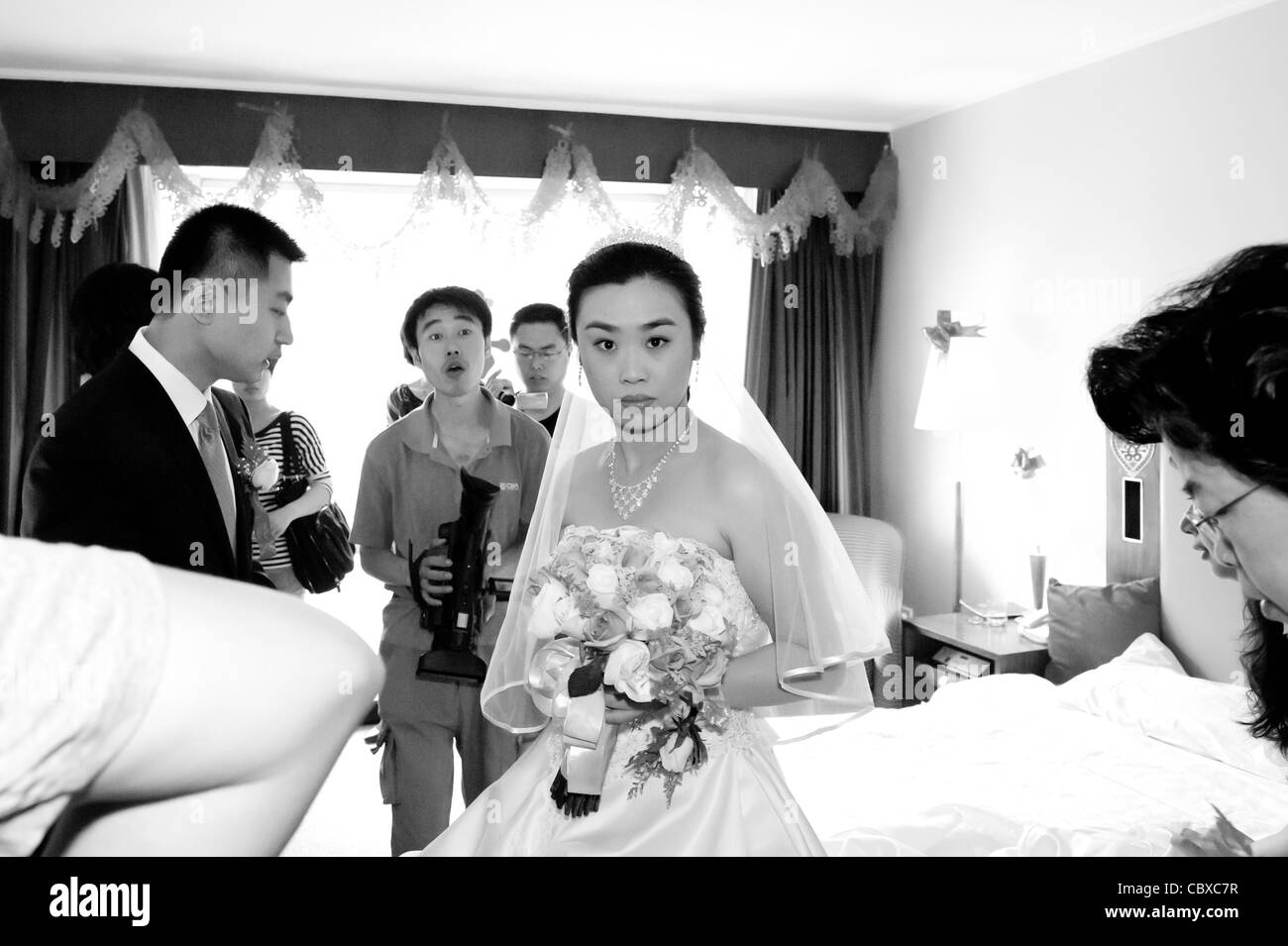 The wedding of Li Ang and Guo Lina Stock Photo - Alamy