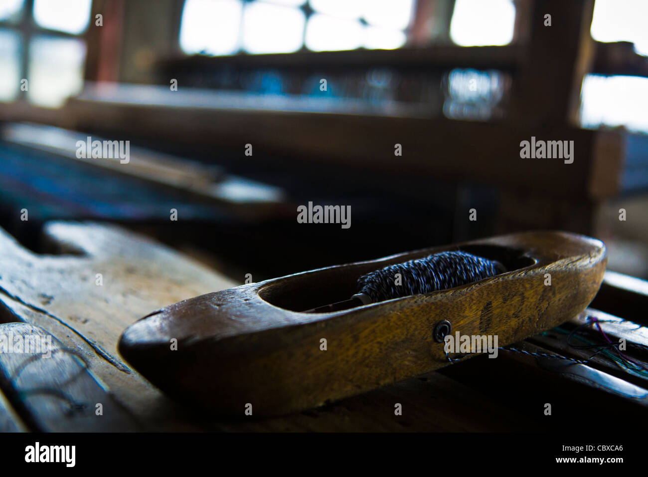 Salcaja weaver shuttle work clothes traditional Stock Photo - Alamy