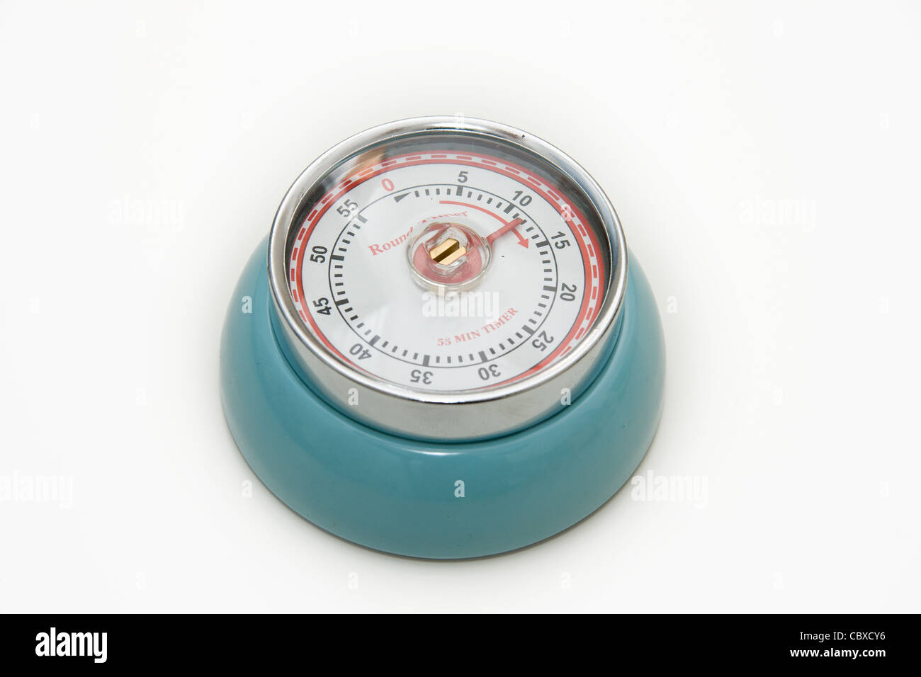 Blue timer isolated on white Stock Photo - Alamy
