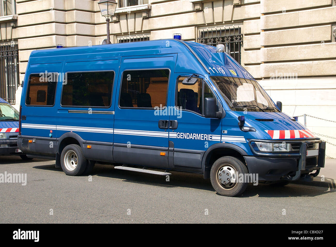 Blue police car hi-res stock photography and images - Alamy