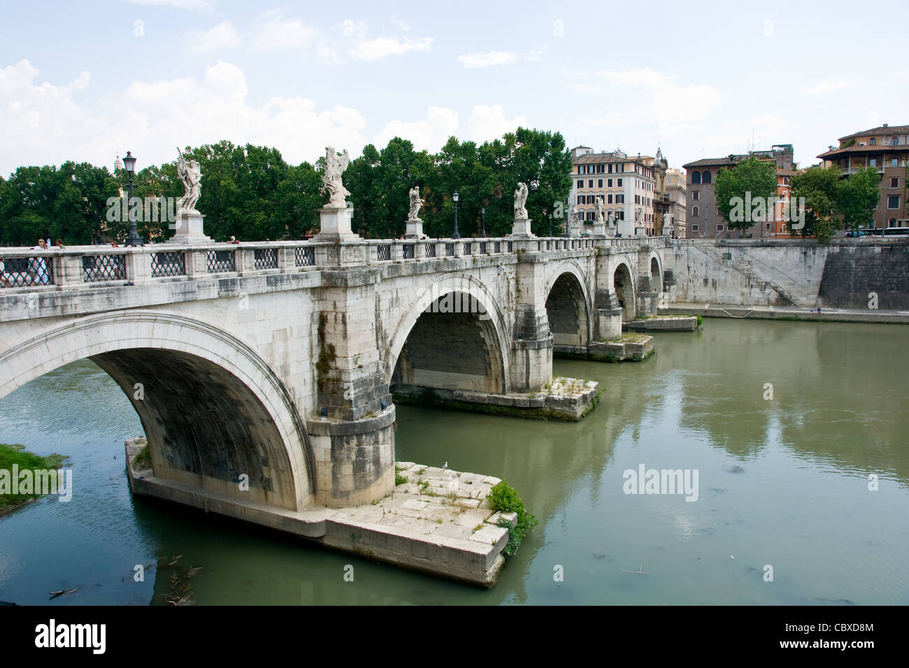 Angel bridge, Rome Stock Photo - Alamy