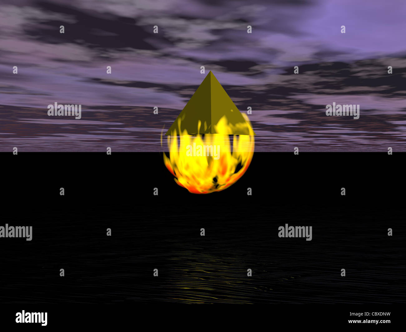 Burning Pyramid High Resolution Stock Photography and Images - Alamy