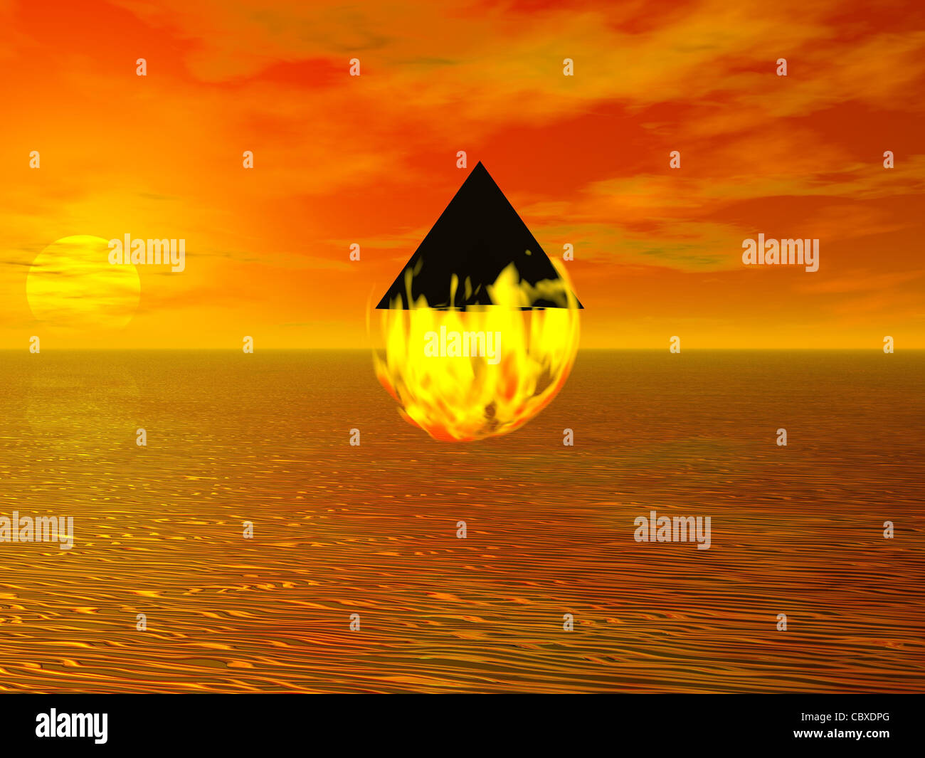 Burning Pyramid High Resolution Stock Photography and Images - Alamy