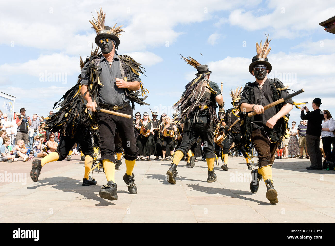 Traditional morris dancing at the Whitby Folk Week 2011 Stock Photo - Alamy