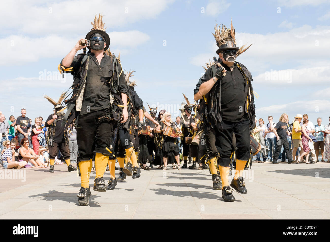 Traditional morris Dancers at the 2011 Whitby Folk Week Stock Photo - Alamy