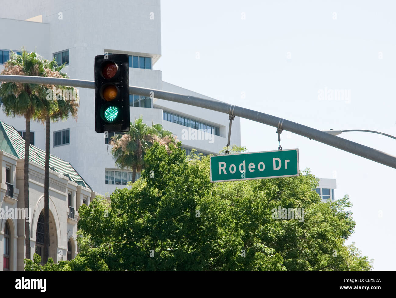 Rodeo drive sign Stock Photo - Alamy