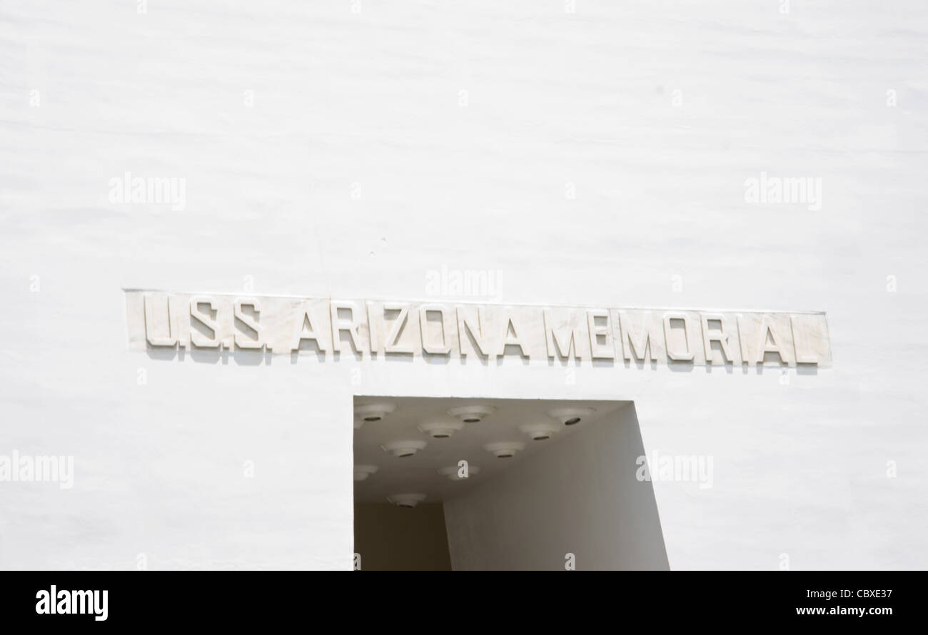 Entrance to arizona memorial Stock Photo - Alamy