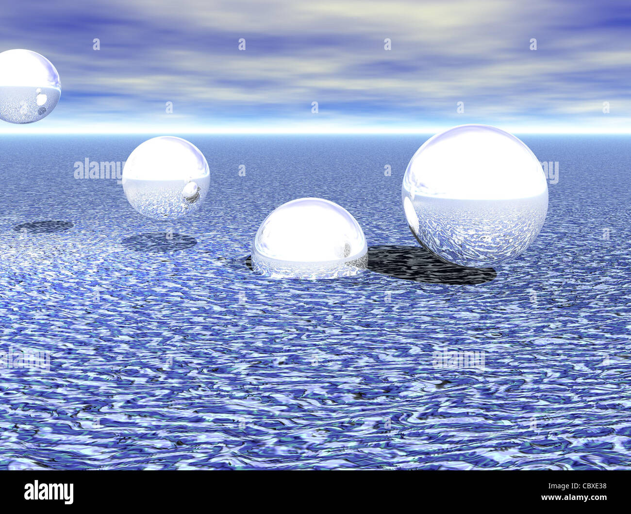 Levitating spheres hi-res stock photography and images - Alamy