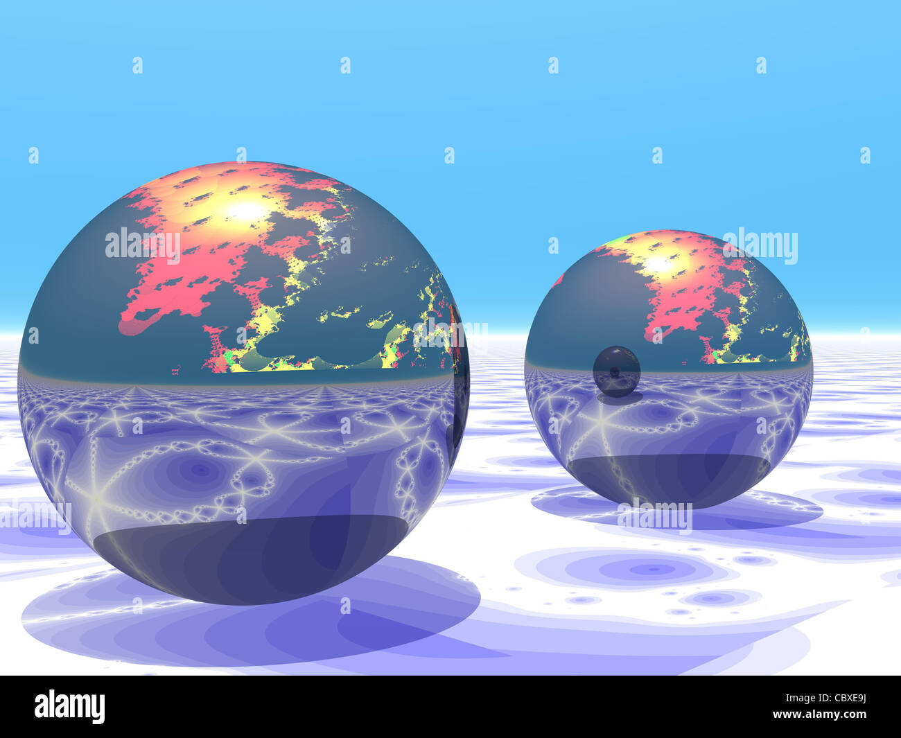 Fractal spheres hi-res stock photography and images - Alamy