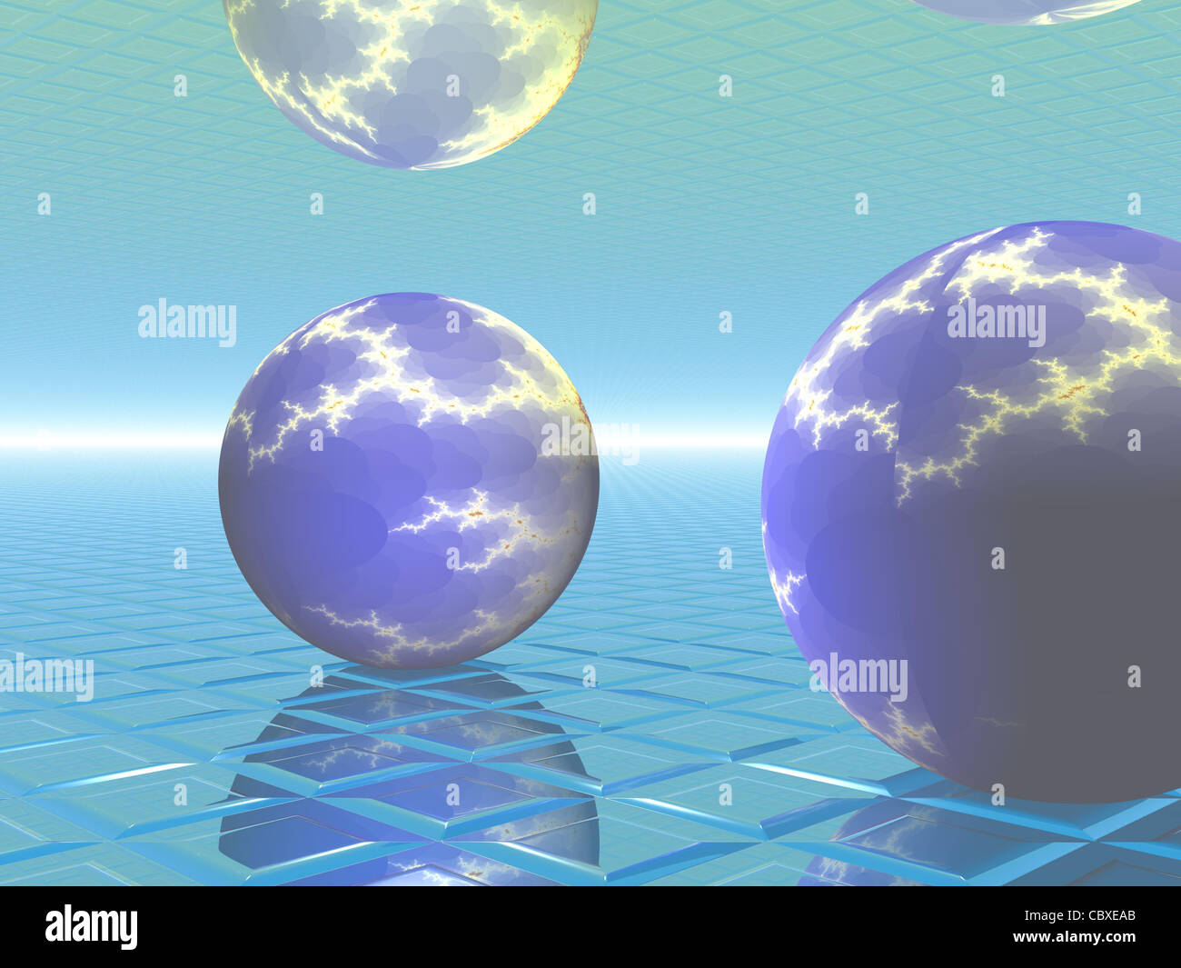A rendering based on fractals and spheres Stock Photo - Alamy