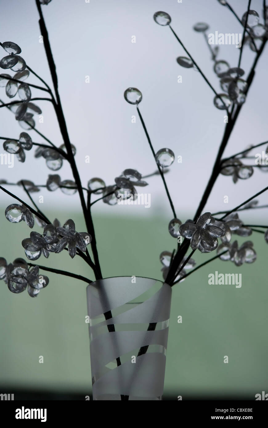 Picture of a crystal flower arrangement Stock Photo - Alamy