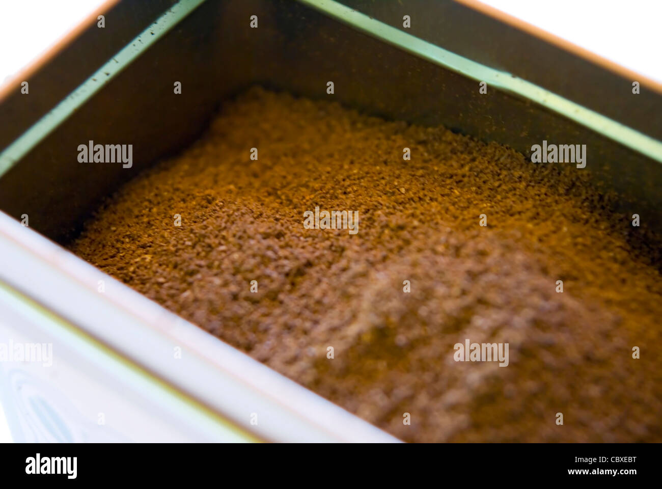 Picture of freshly grinded coffee Stock Photo - Alamy