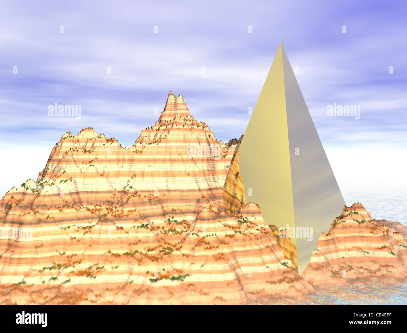 Floating pyramid hi-res stock photography and images - Alamy