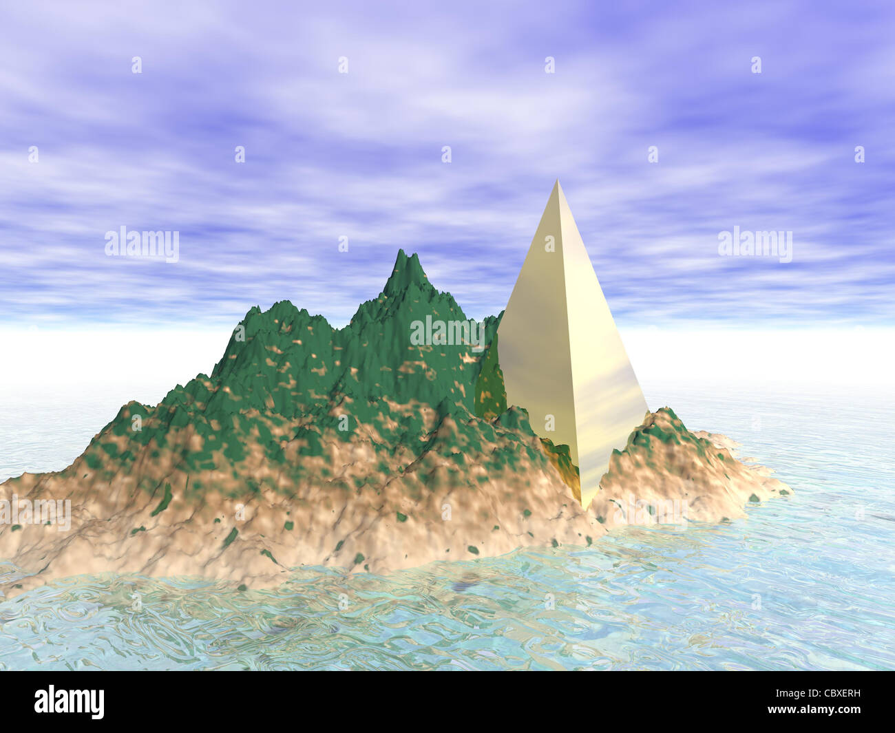 Floating pyramid hi-res stock photography and images - Alamy