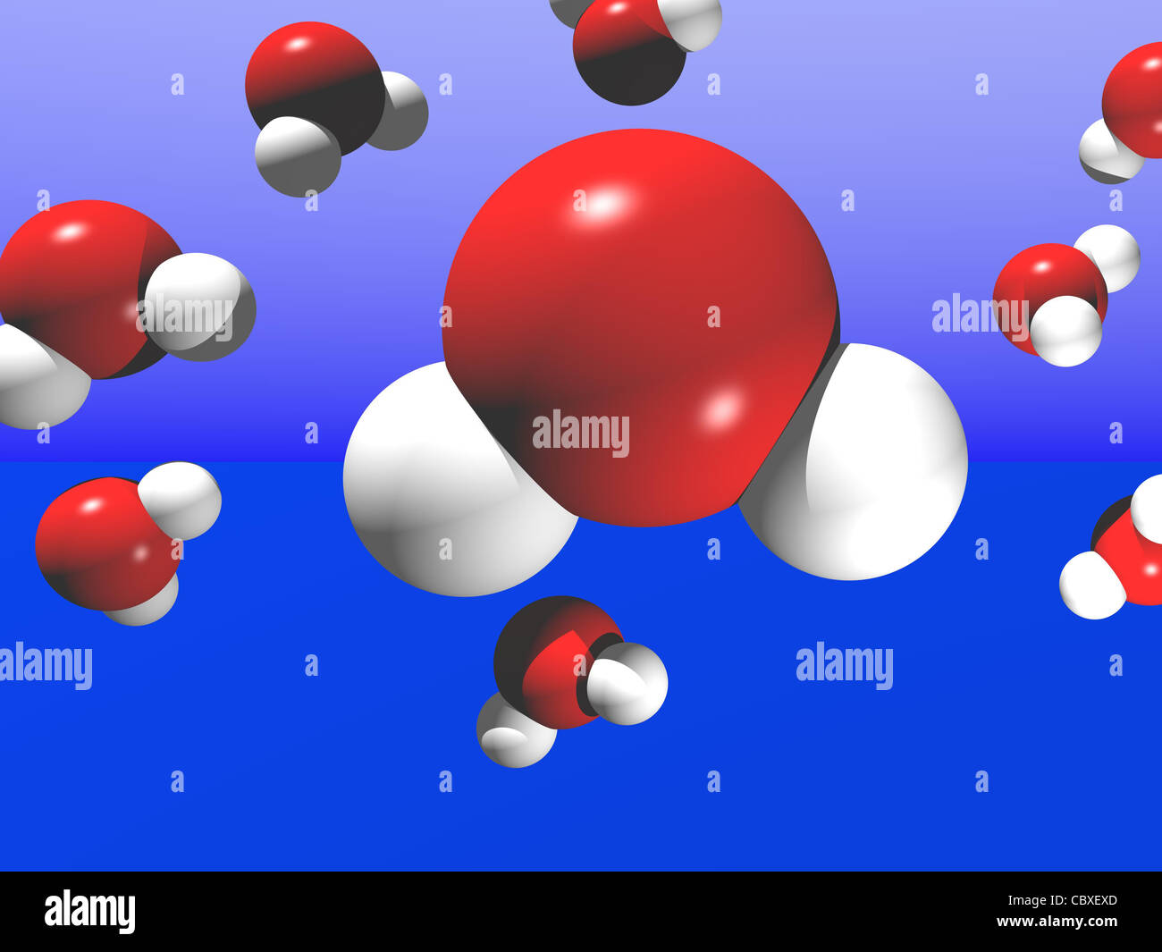 Hydrogen and oxygen molecules hi-res stock photography and images - Alamy