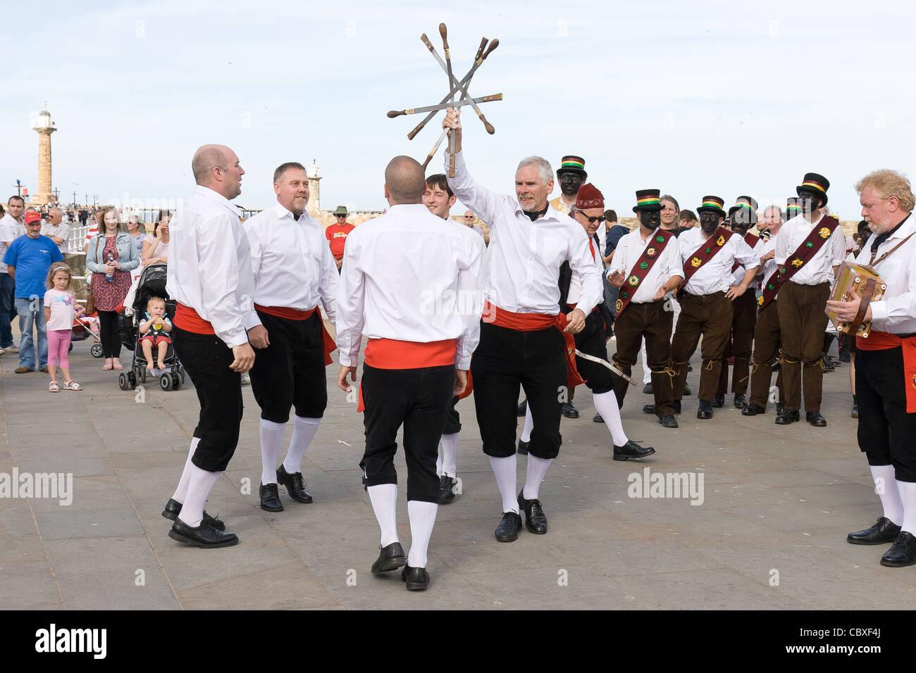 Traditional rapper dancers at Whitby folk week Stock Photo - Alamy