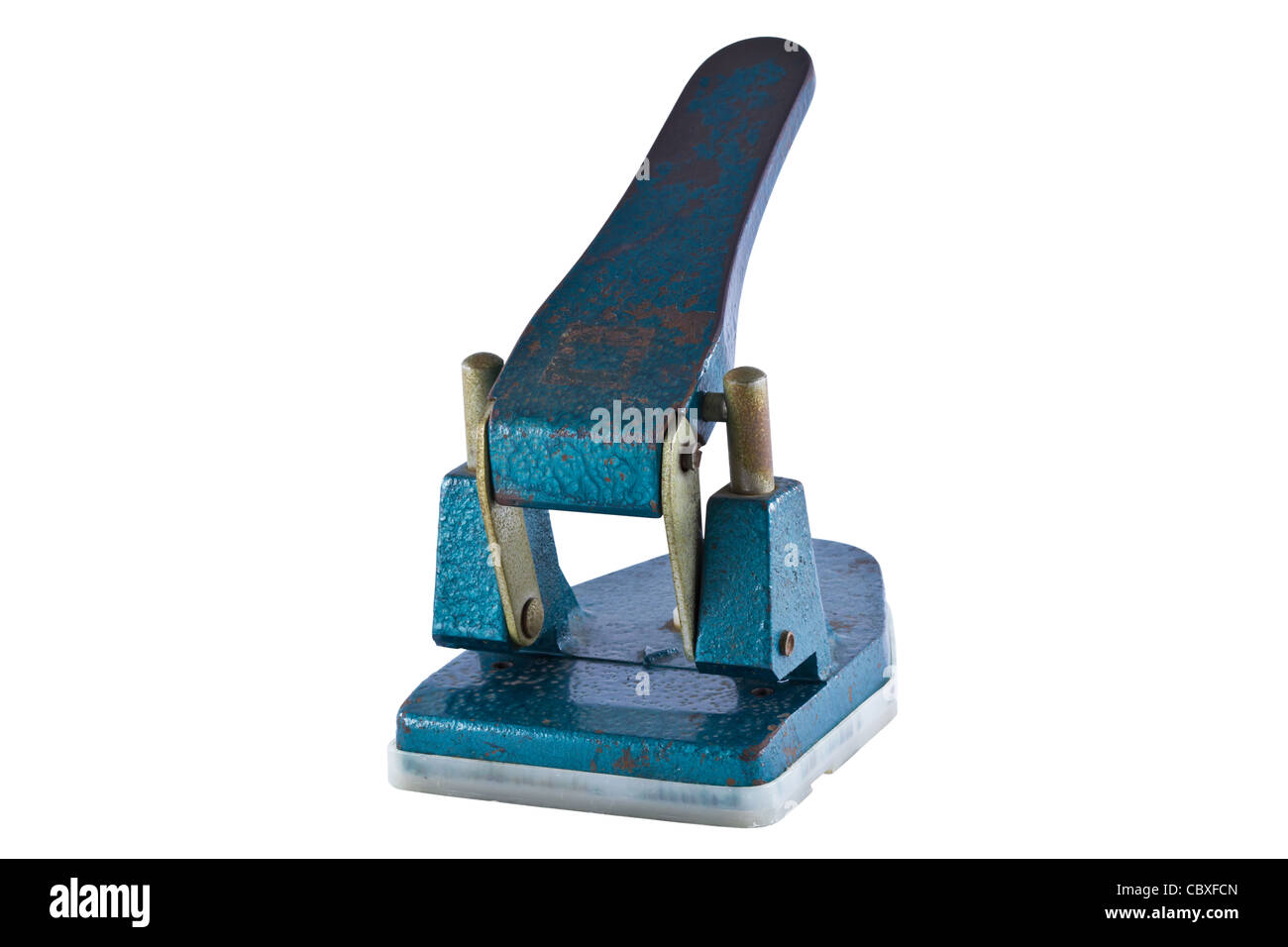 big old puncher isolate on white background Stock Photo - Alamy