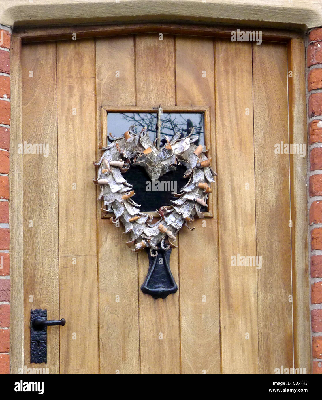 Christmas Heart Wreath Stock Photo - Alamy