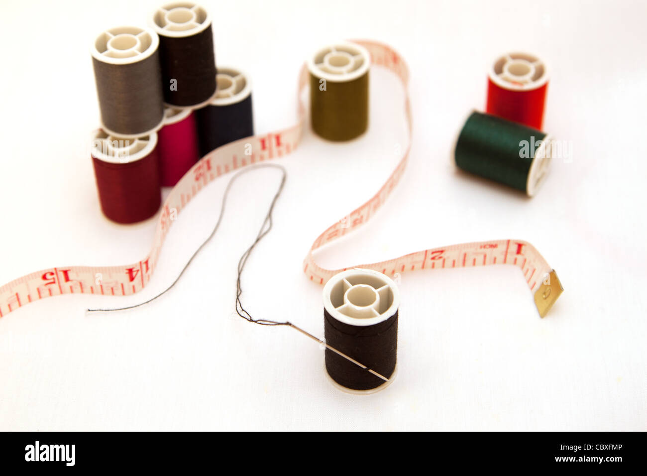 Needle and Cotton Stock Photo - Alamy