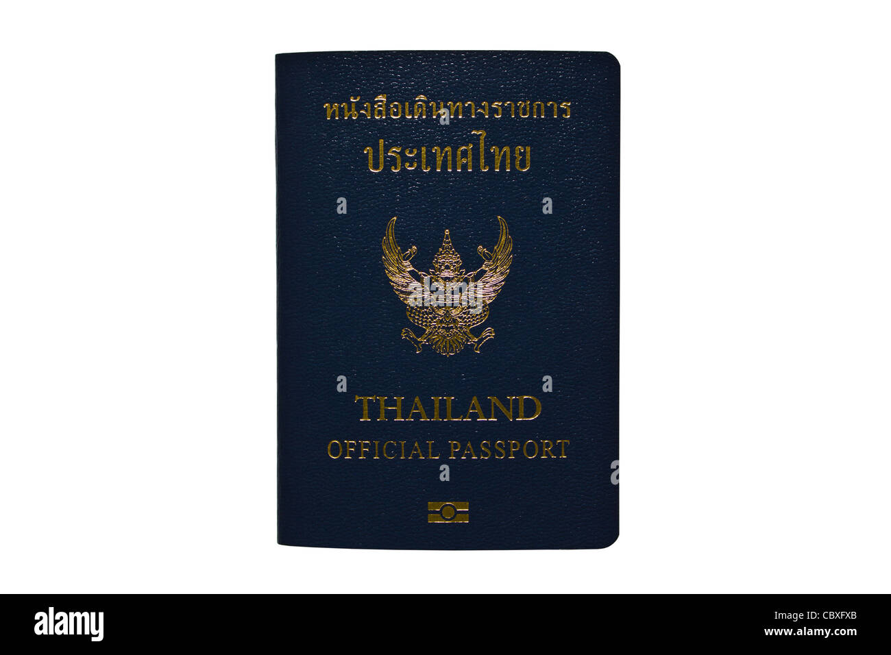 Thailand Official Passport Isolated on White Blackground Stock Photo ...