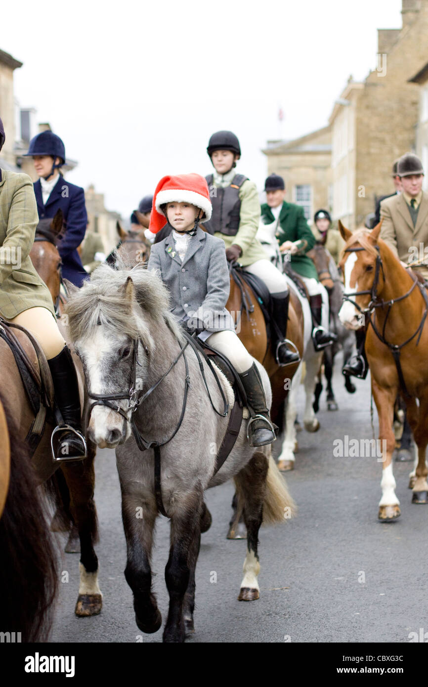 The Heythrop Hunt at the boxing day meet in Chipping Norton Stock Photo ...