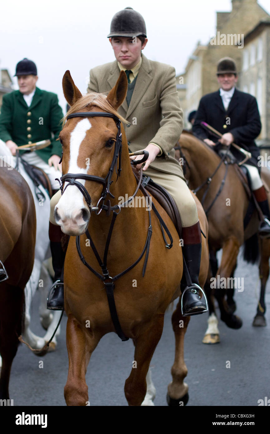 The Heythrop Hunt at the boxing day meet in Chipping Norton Stock Photo ...