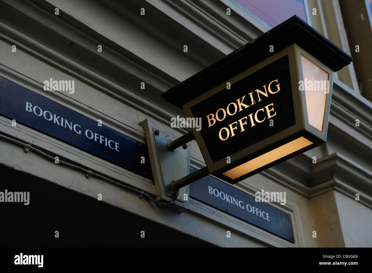 Booking Office at the Theatre Royal in Covent Garden, in the West End ...