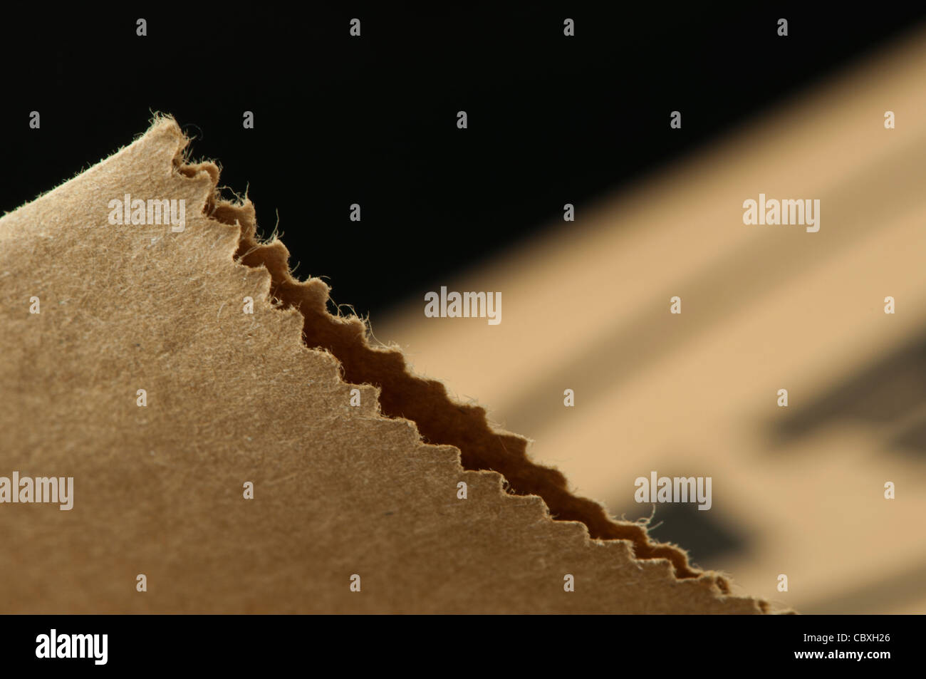 Part of a paper bag. Packing paper Stock Photo - Alamy