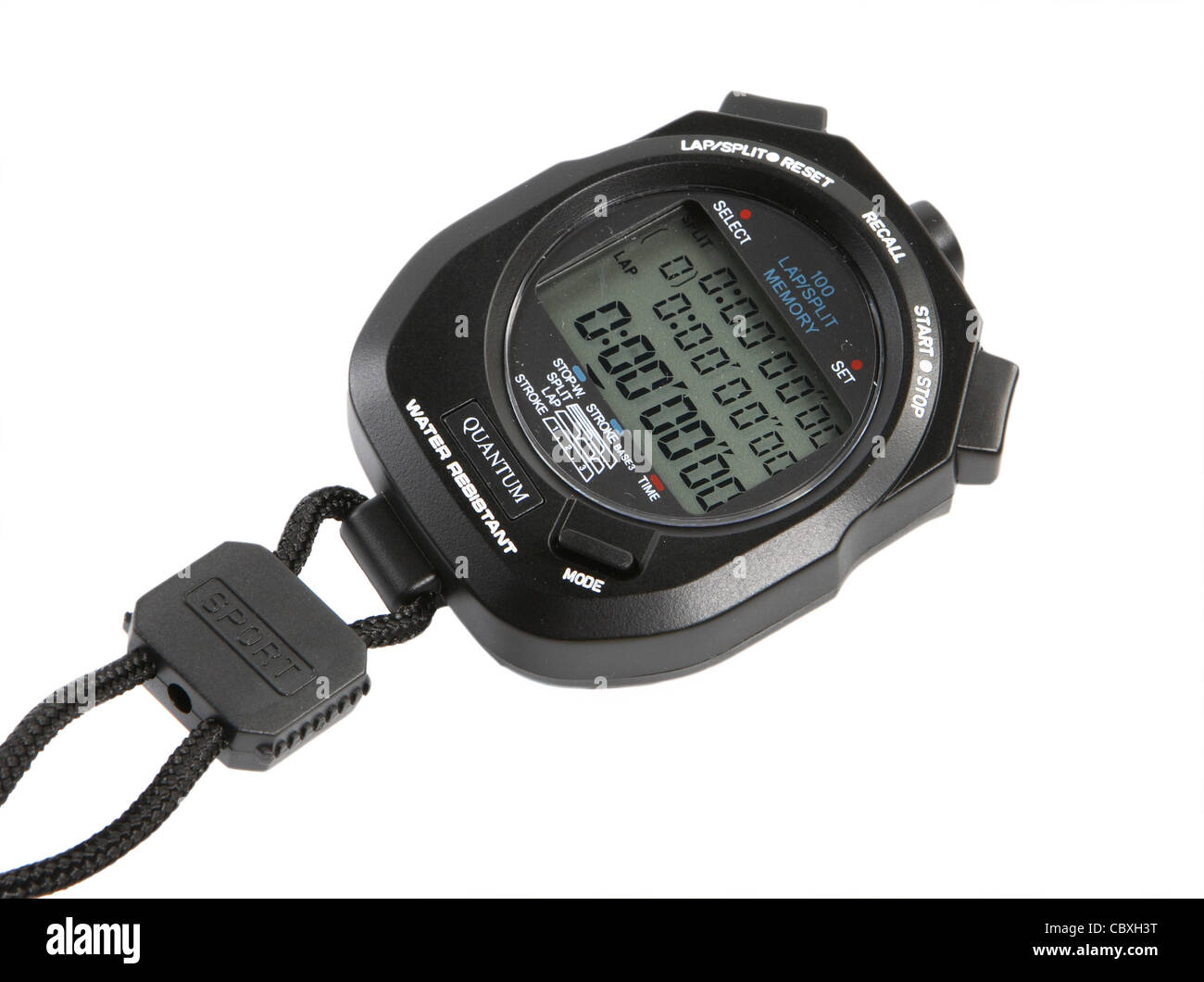 Black stopwatch hi-res stock photography and images - Alamy