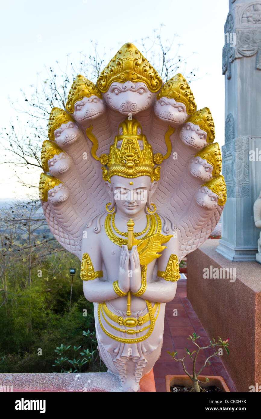 Deva in traditional Thai style decoration in Temple Thailand Stock ...