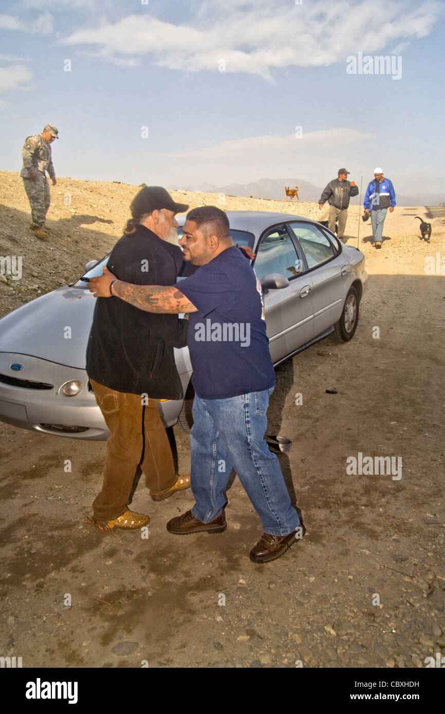 A homeless military veteran living under a bridge in Southern ...
