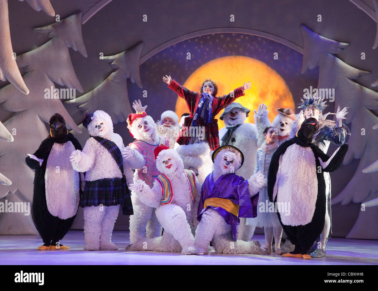 Performance of "The Snowman" at the Peacock Theatre in London with ...