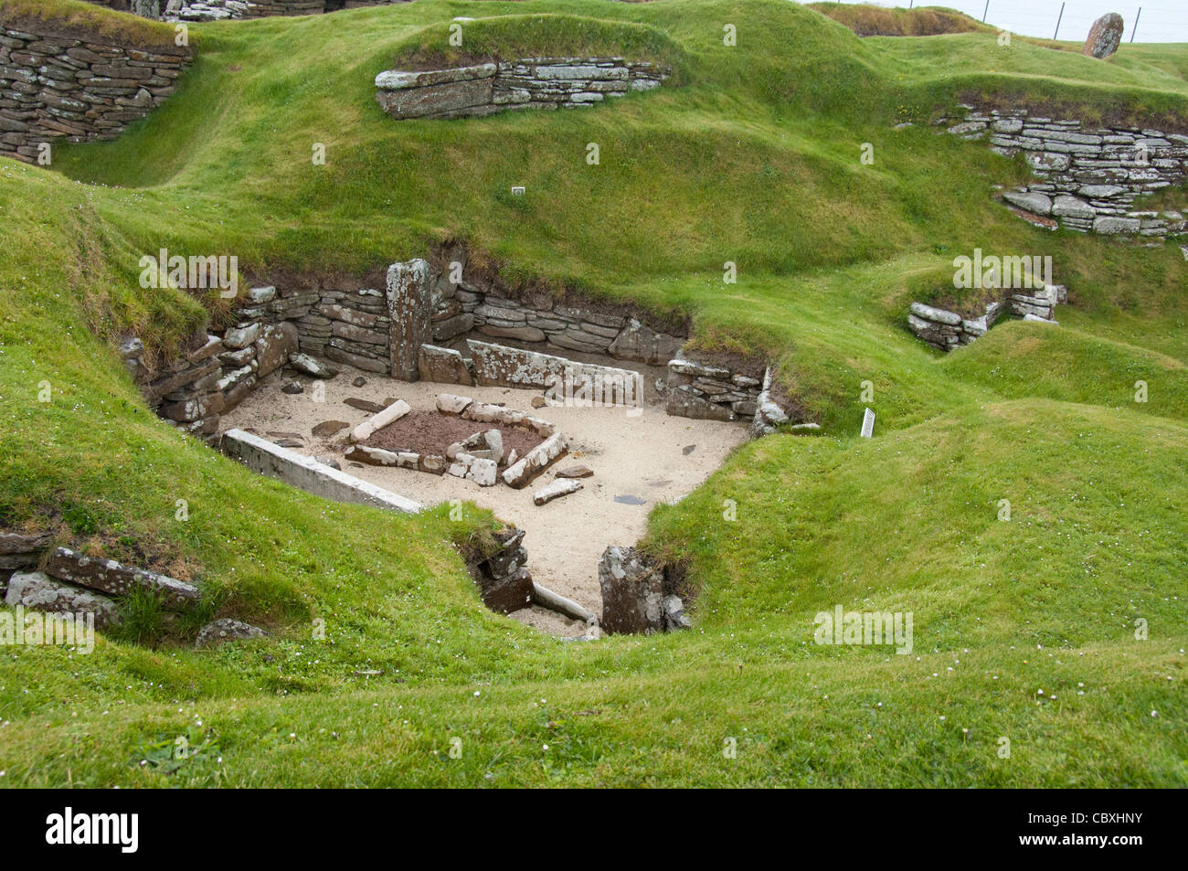 Scotland, Orkney Islands, Mainland, Stromness. Neolithic stone ...