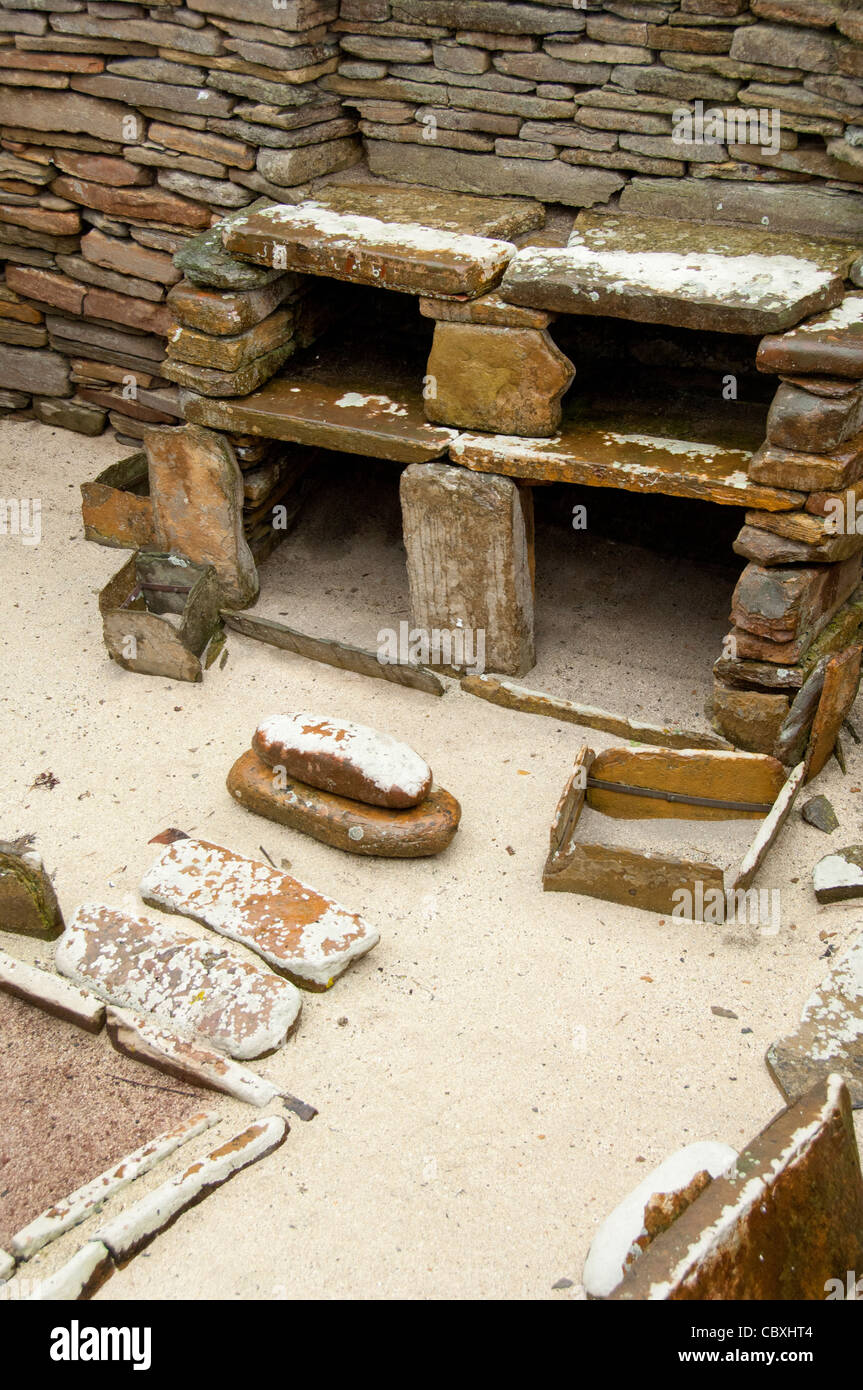 Scotland, Orkney Islands, Mainland, Stromness. Neolithic stone ...