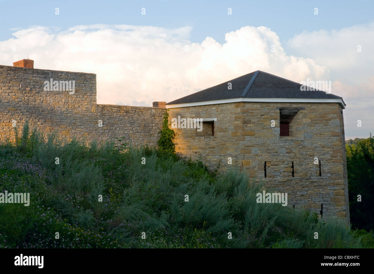 South Battery or Hexagonal Tower at historic Fort Snelling in Saint ...
