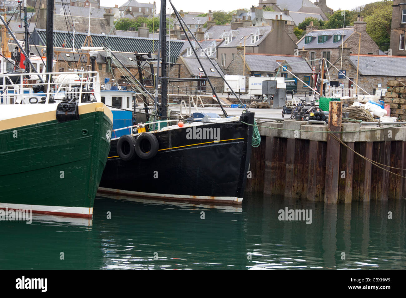 Scotland, Orkney Islands, Mainland. Capital city of Stromness. Downtown ...