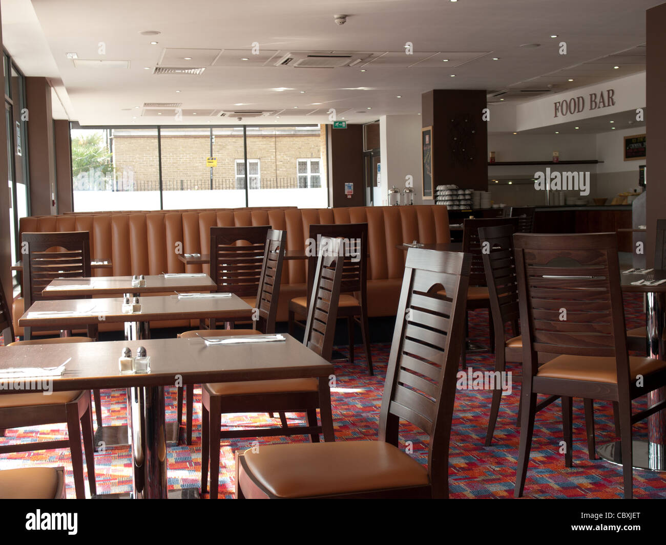 Breakfast area of a hotel Stock Photo - Alamy