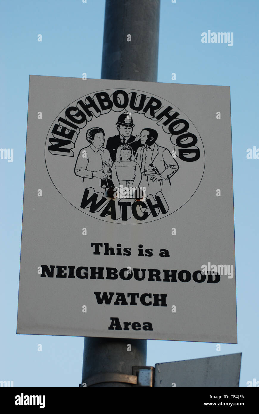 Neighbourhood watch sign UK Stock Photo - Alamy