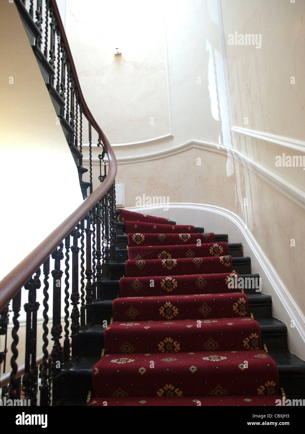 A Staircase in a restored office building, UK Stock Photo - Alamy