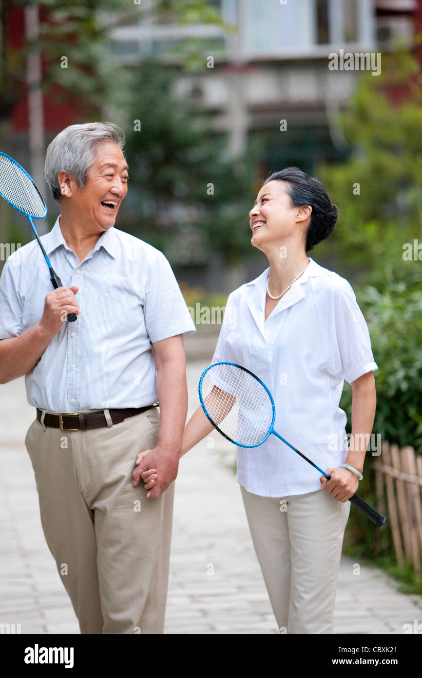 Seniors badminton badminton hi-res stock photography and images - Alamy