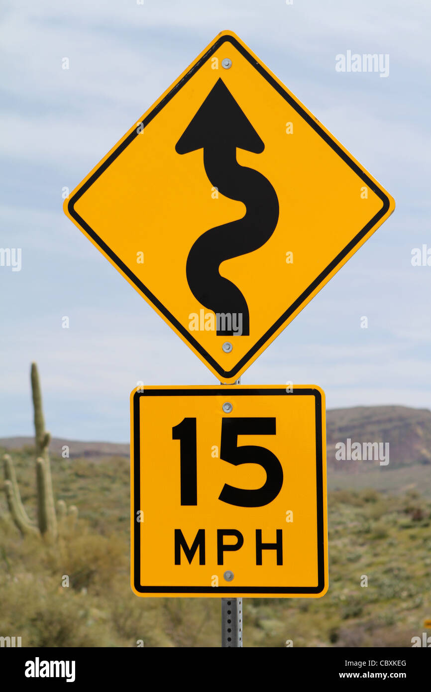 Speed limit sign in the Arizona desert Stock Photo - Alamy