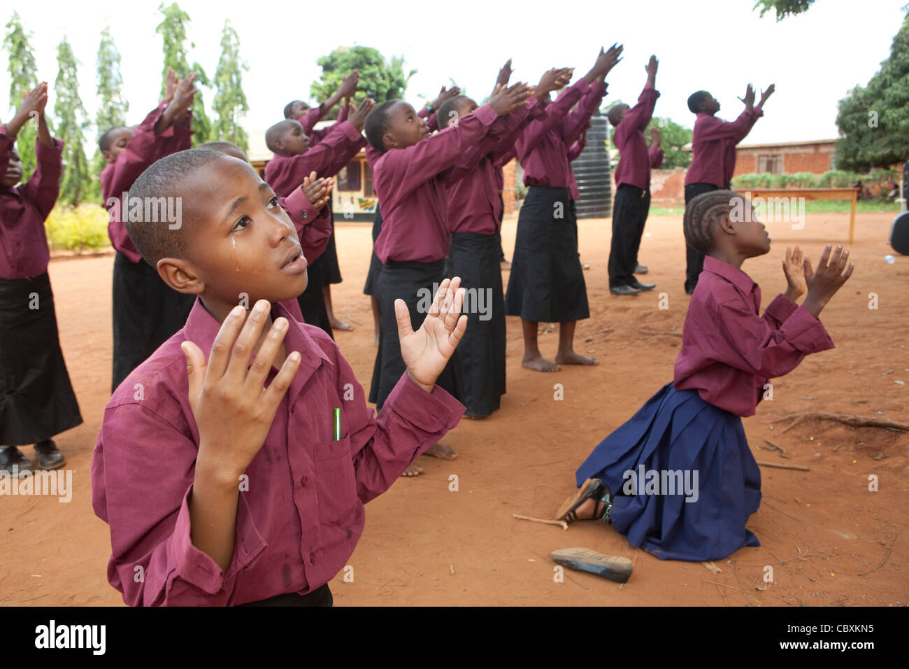 A children's church choir performs in Morogoro, Tanzania, East Africa ...