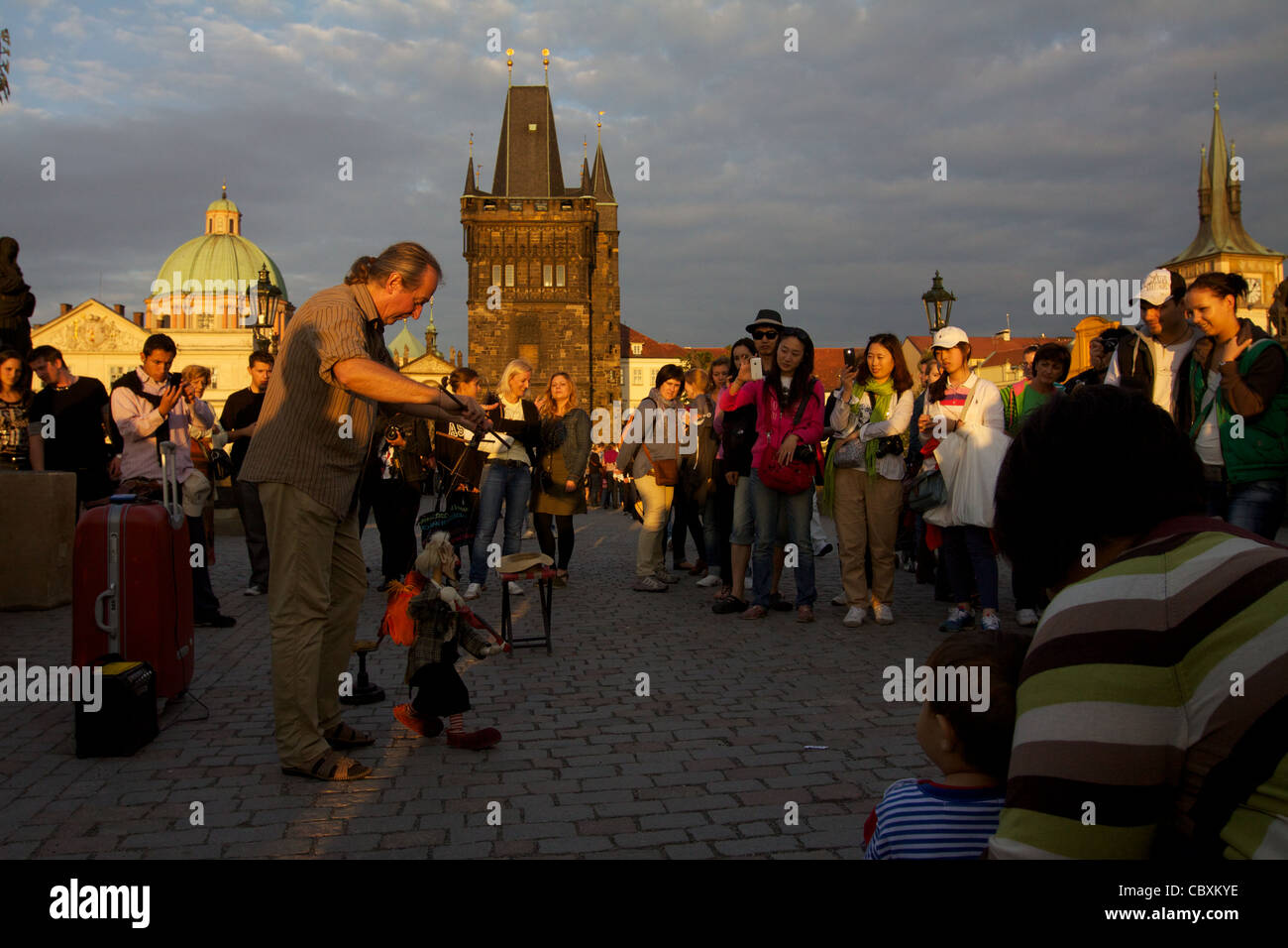 Old Town Prague Charles Bridge Puppet Show Stock Photo - Alamy
