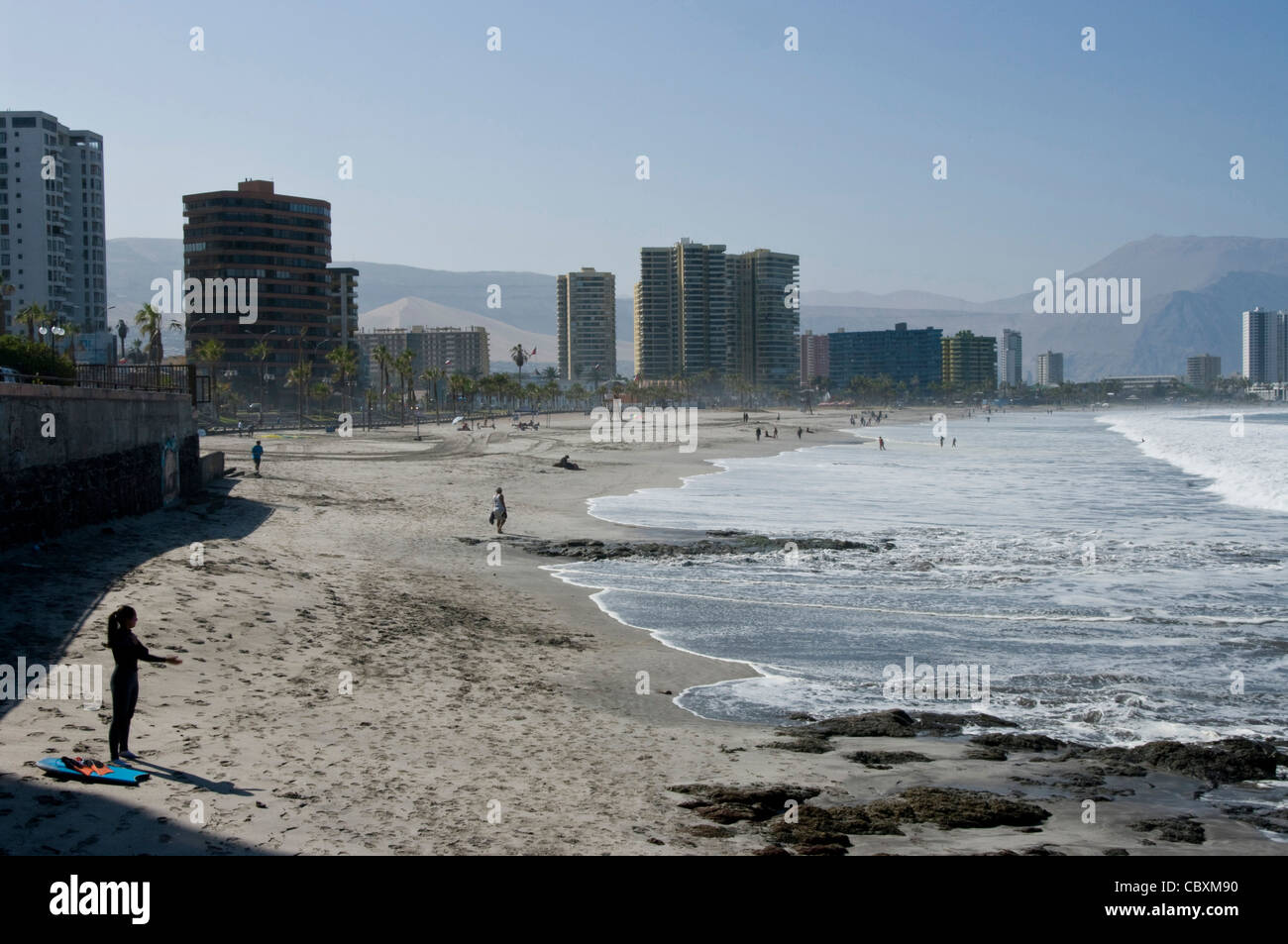 Chile iquique city cavancha beach hi-res stock photography and images ...