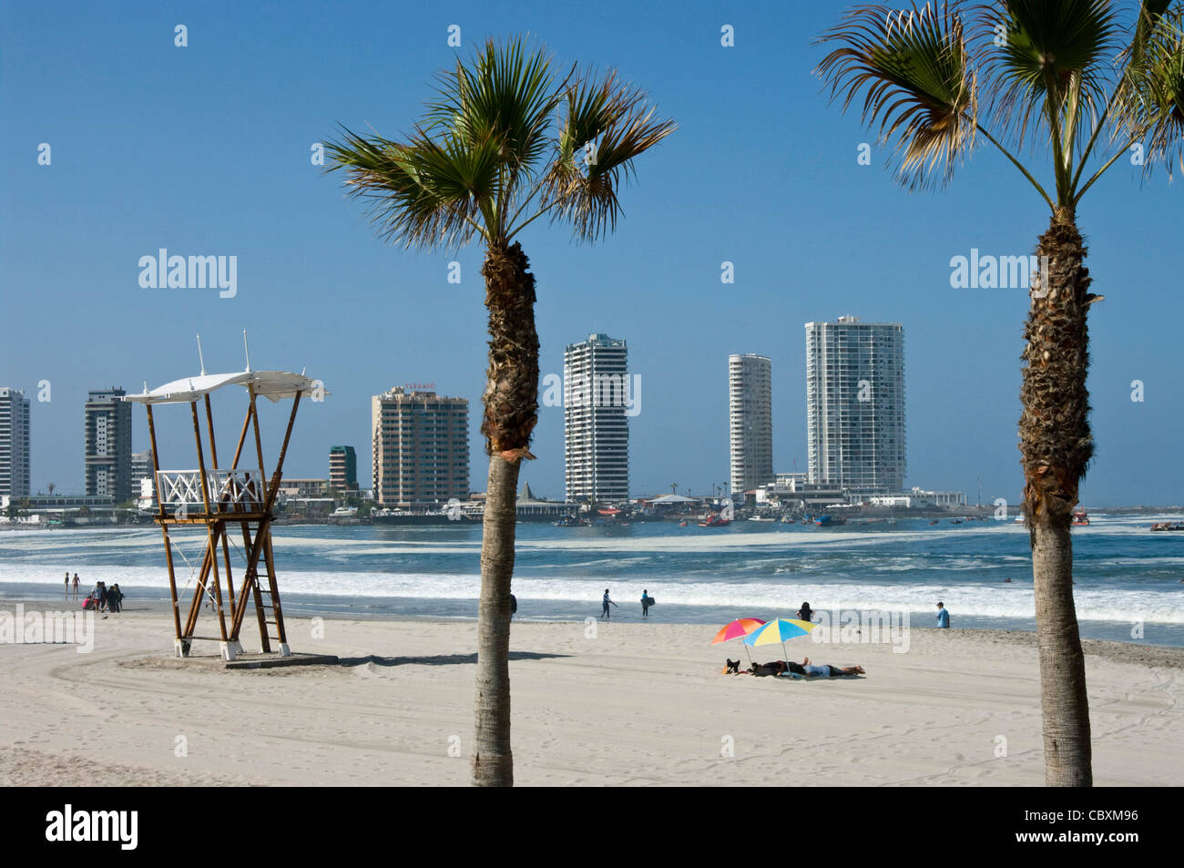 Chile. Iquique city. Cavancha beach Stock Photo - Alamy
