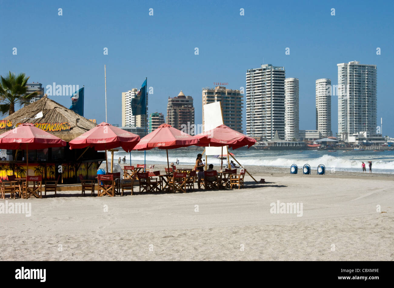 Chile. Iquique city. Cavancha beach Stock Photo - Alamy