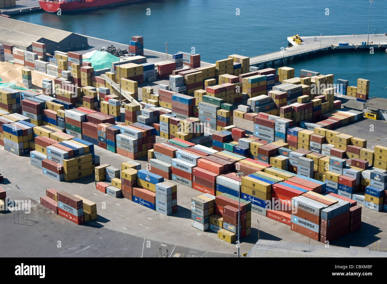 Chile. Port of Arica. Ships and containers Stock Photo - Alamy