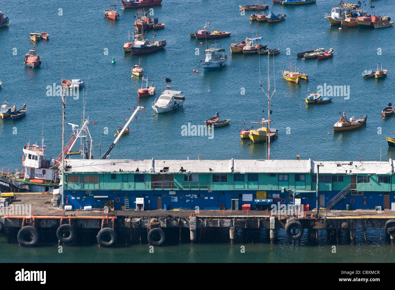 Chile. Port of Arica. Fishing boats Stock Photo - Alamy