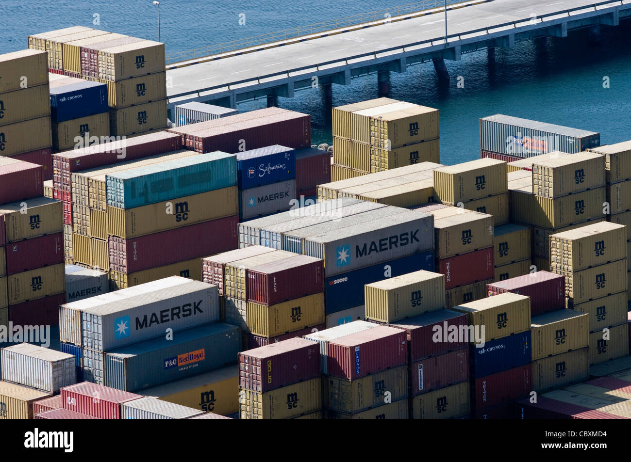 Chile. Port of Arica. Containers Stock Photo - Alamy