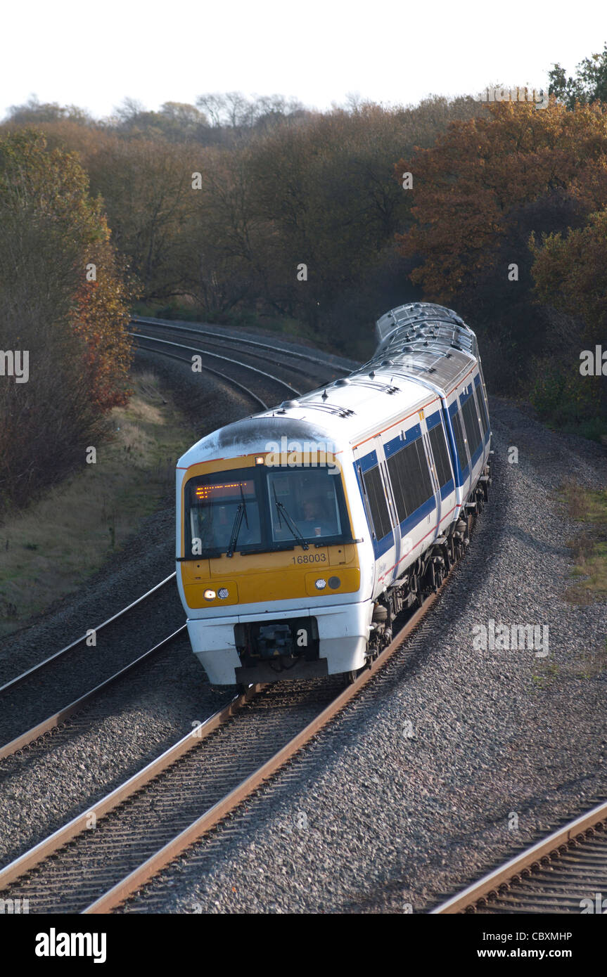 Chiltern Railways train in autumn, Warwickshire, UK Stock Photo - Alamy